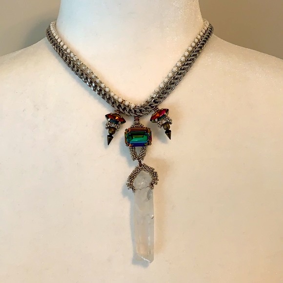 Tova | Jewelry | Tova Sterling Silver And Crystal Necklace | Poshmark